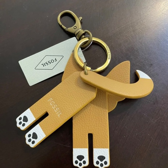 Fossil | Accessories | Fossil Sofia Chihuahua Dog Keychain Bag Charm ...